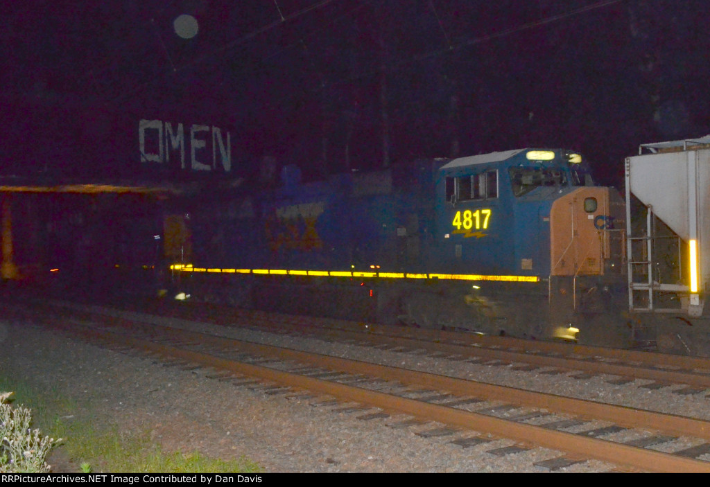 CSX SD70AC 4817 trails on K049-20